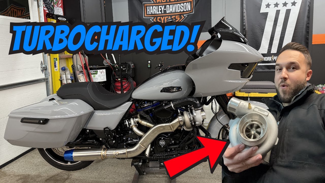 I PUT A TURBO ON MY 2024 HARLEY-DAVIDSON ROAD GLIDE! *INSANE* - YouTube