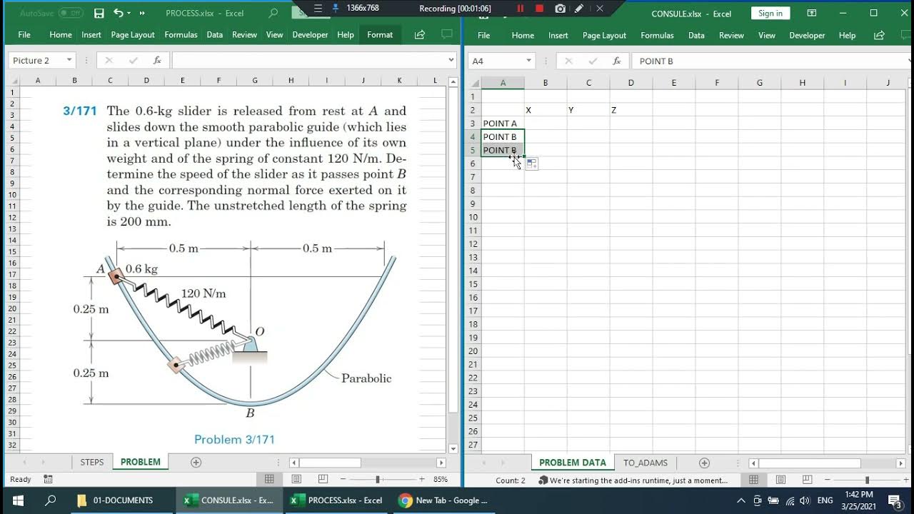 Msc Adams View tutorial MERIAM3 171 STEP00 - YouTube