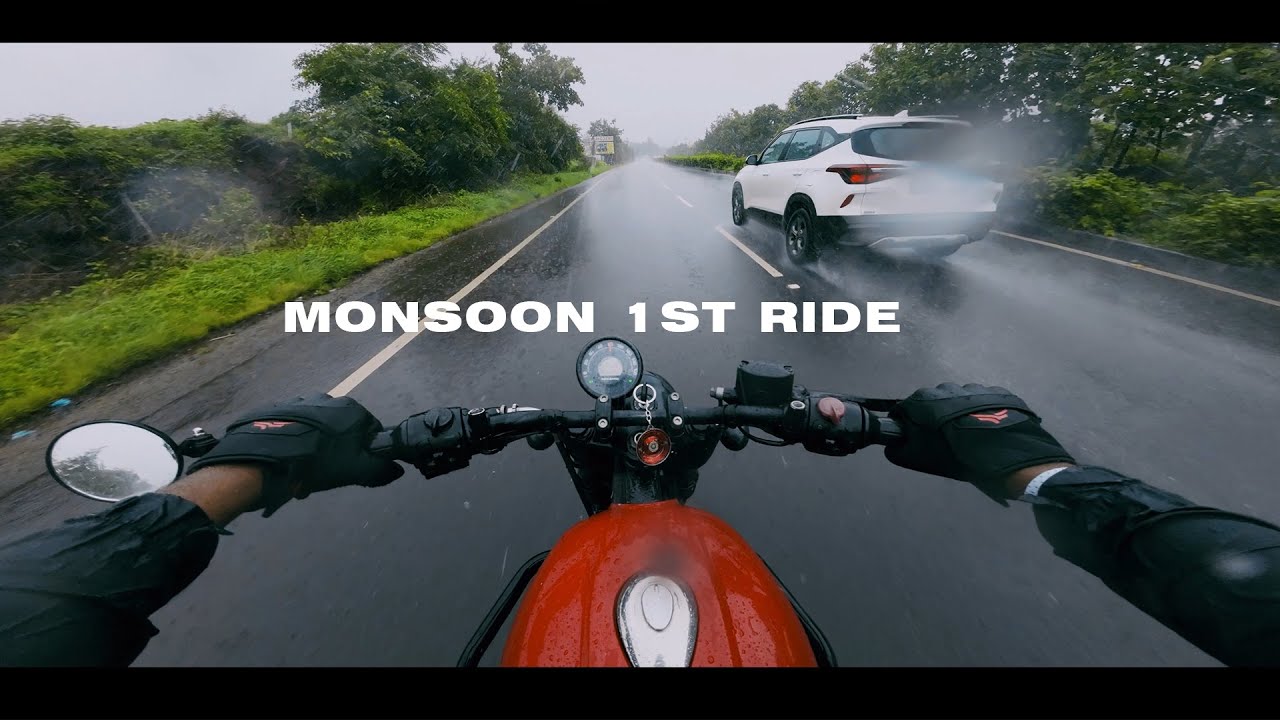 Chill Ride In Monsoon || 4k Cinematic || ROYAL ENFIELD HUNTER 350 # ...