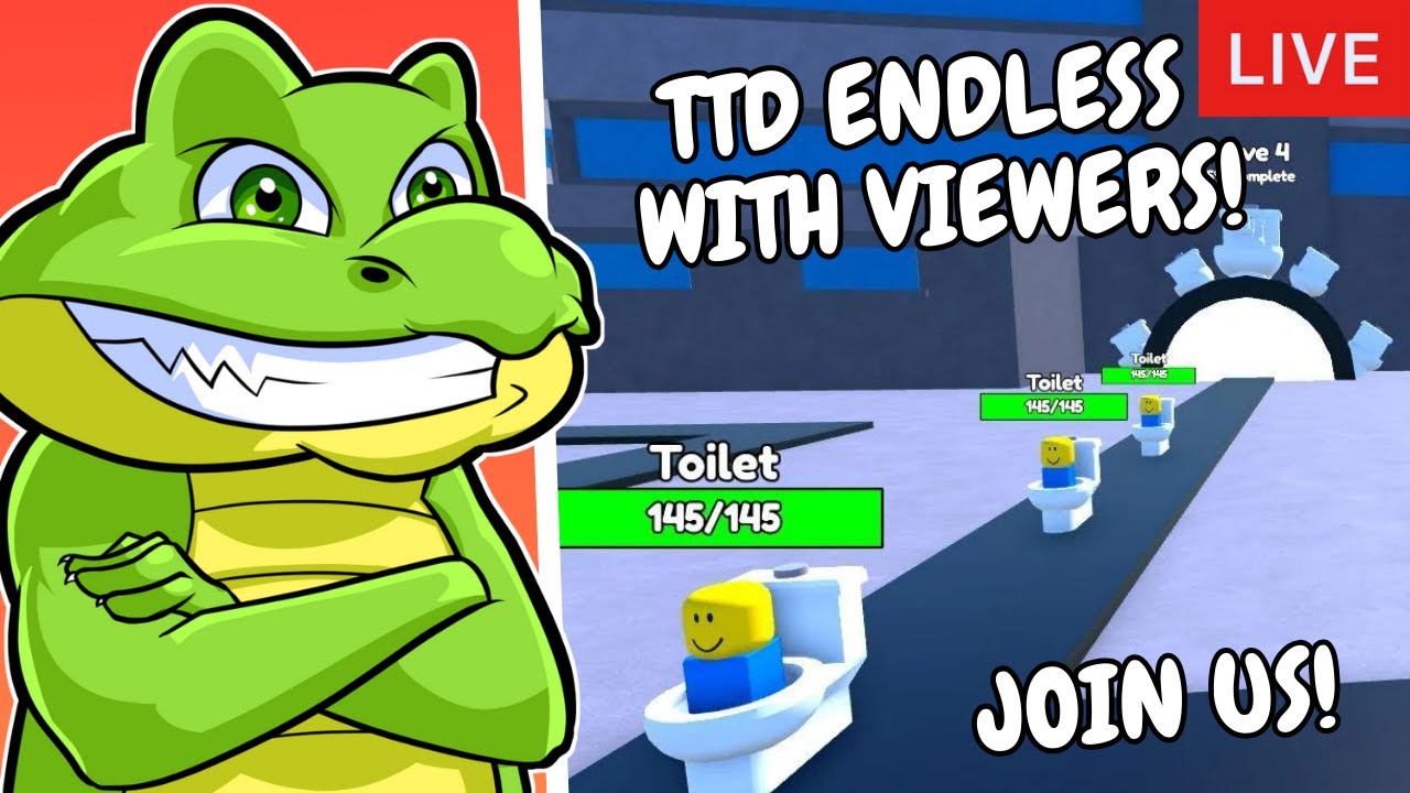 🔴LIVE | Roblox Toilet Tower Defense Playing Endless with viewers! UNITS ...