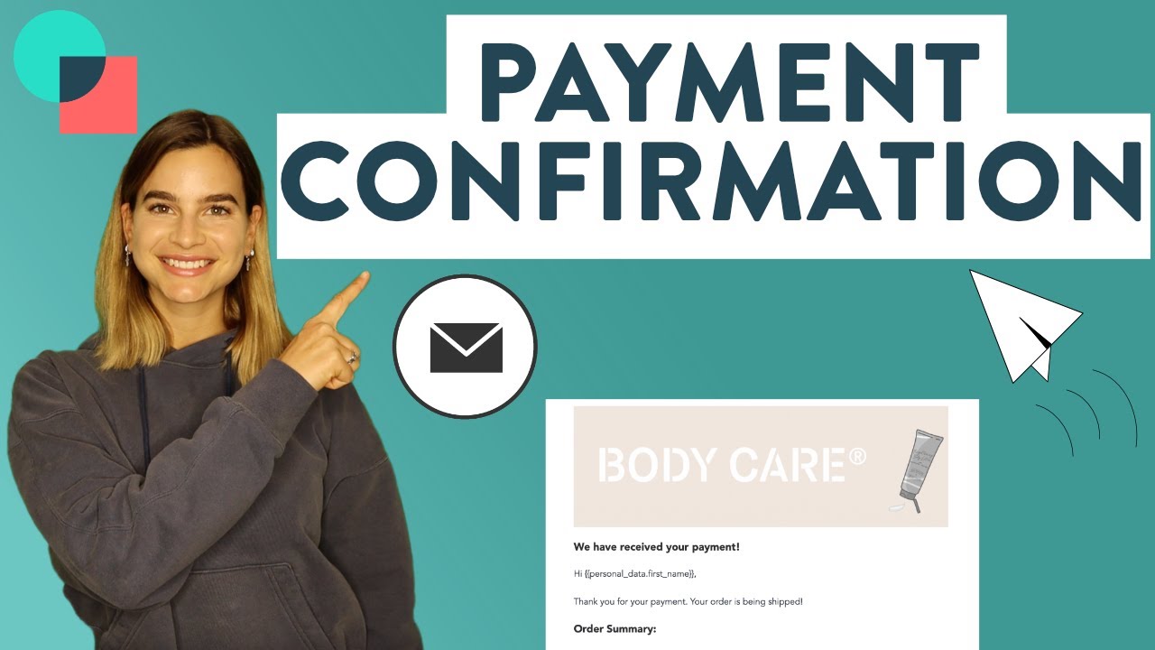 How to send a payment confirmation email - YouTube