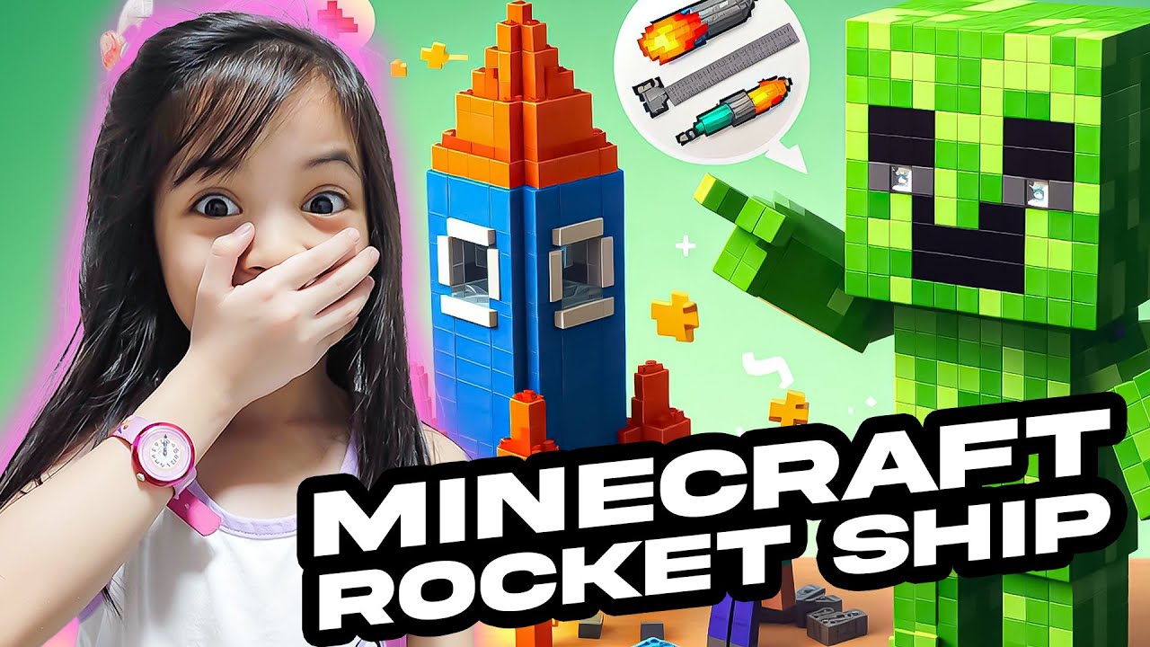 Crafting a Working Rocket Ship in Minecraft - YouTube