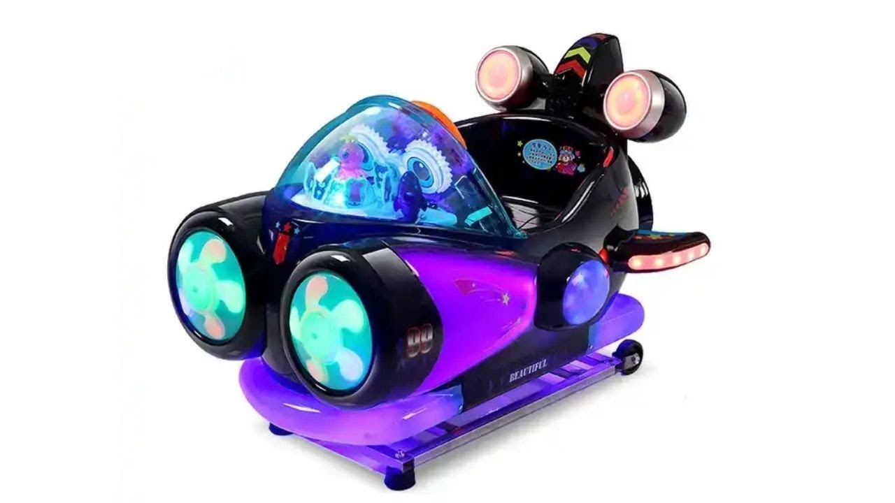 SPACE CAR KIDDY RIDES - YouTube