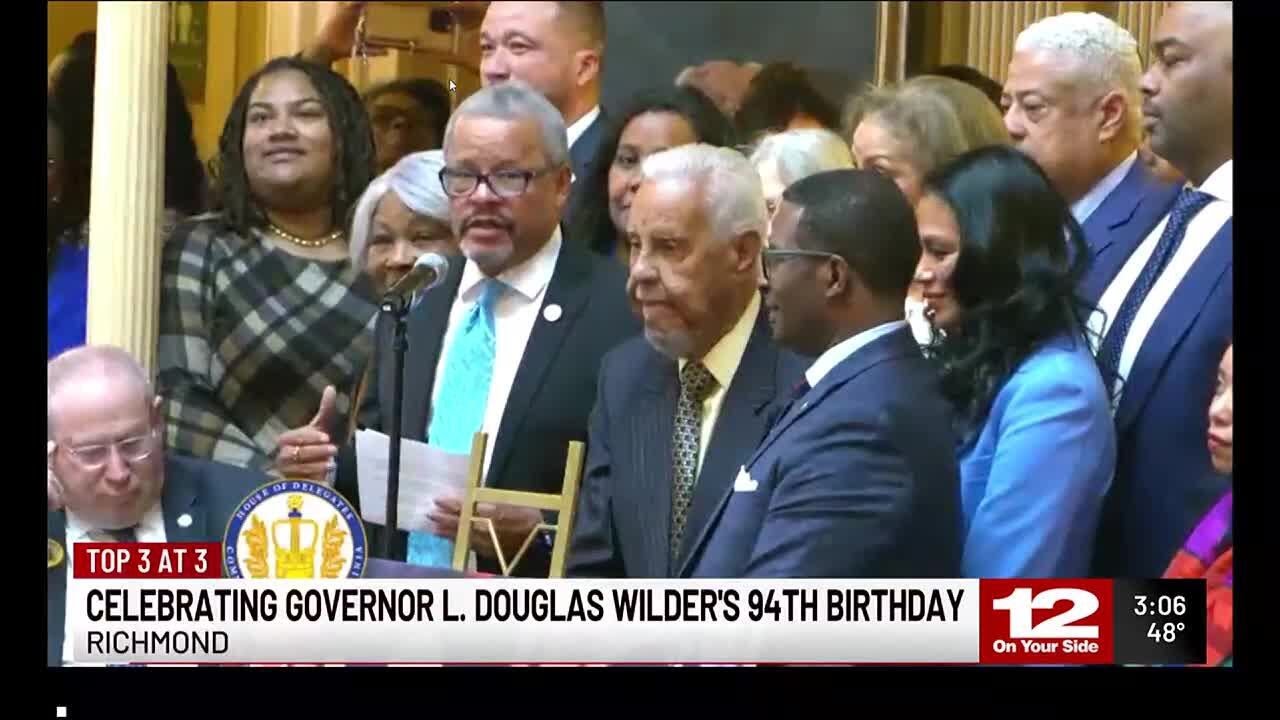 General Assembly celebrates Wilder's 94th birthday - YouTube