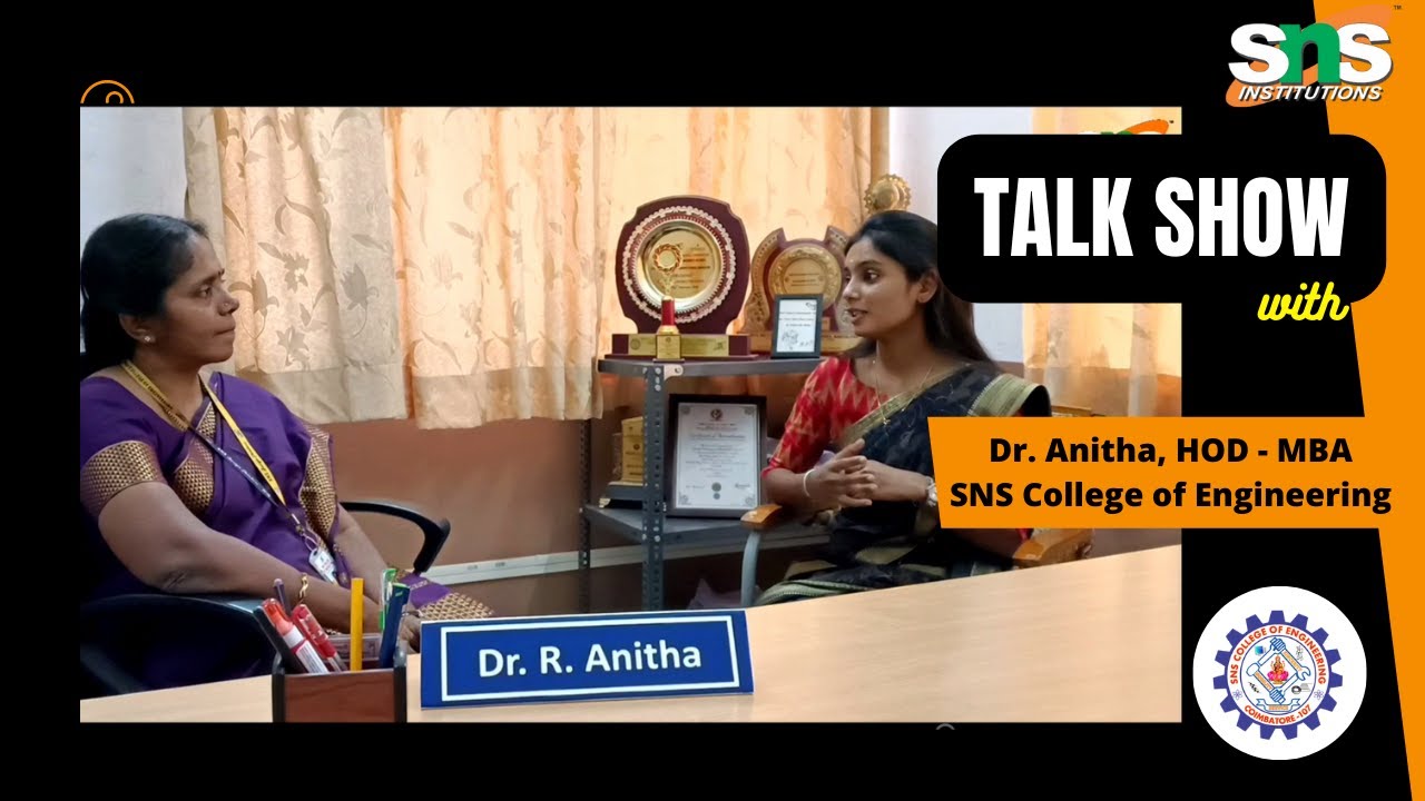 Master of Business Administration | Dr. Anitha, HOD - MBA | SNS ...