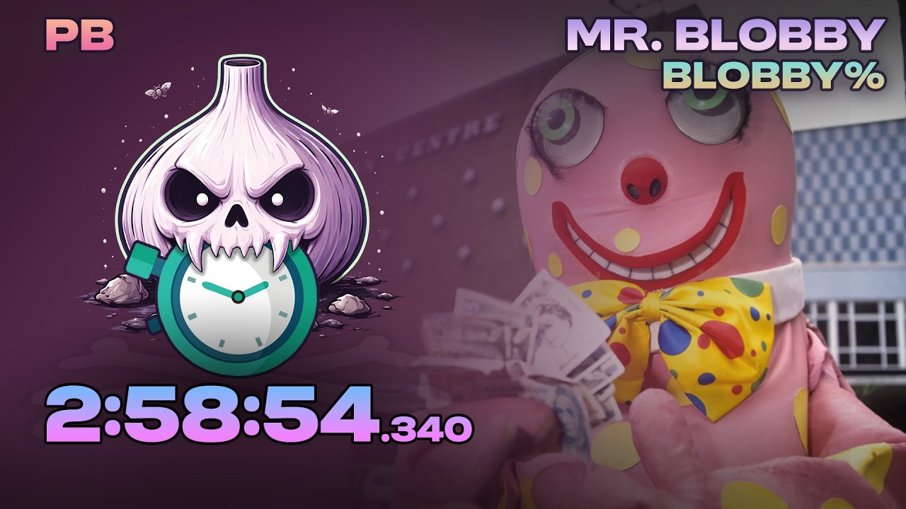 Mr Blobby in 2:58:54 [Blobby%, DOSBox] - YouTube