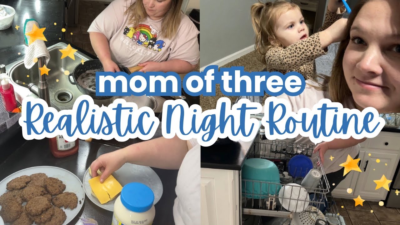 💤REALISTIC EVENING ROUTINE || Working Mom of 3 Nighttime Routine ...