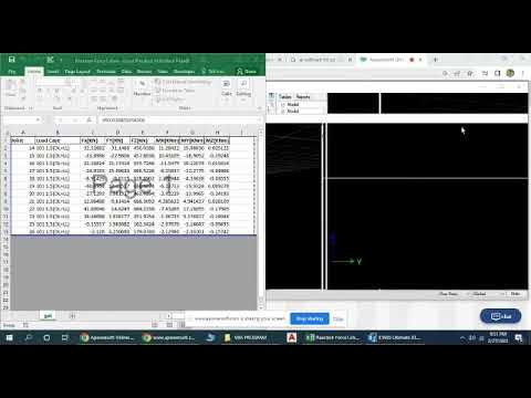 Extract support reaction from etabs to excel sheet with the help of VBA programming. #etabs ...