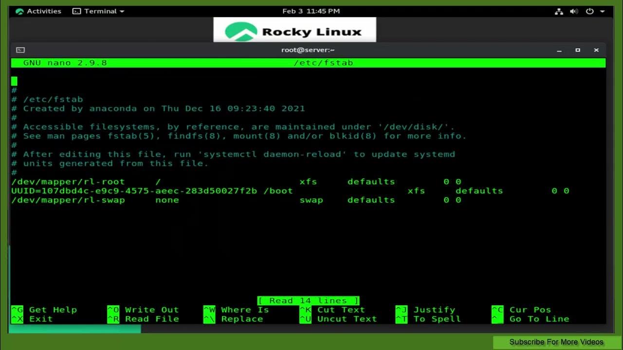 How To Add Swap Space On Rocky Linux 8.5 - YouTube