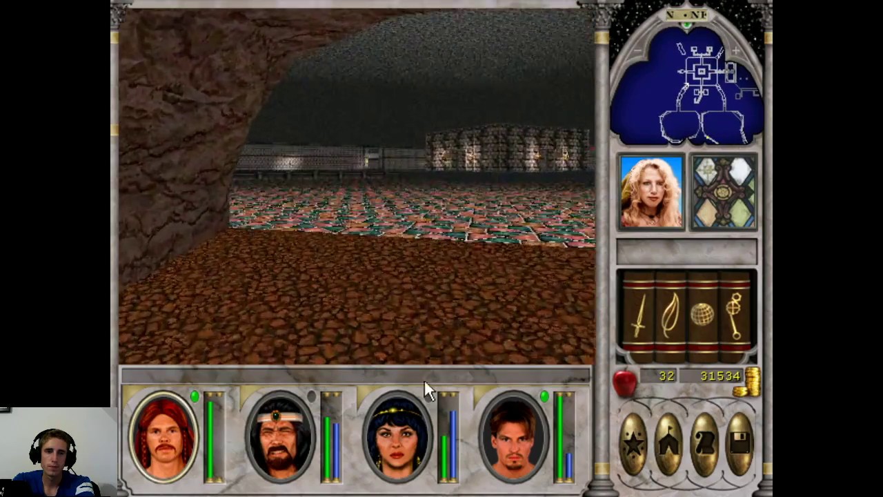 #21 Might and Magic Vi walkthrough - Clearing Basement in Temple of Baa ...