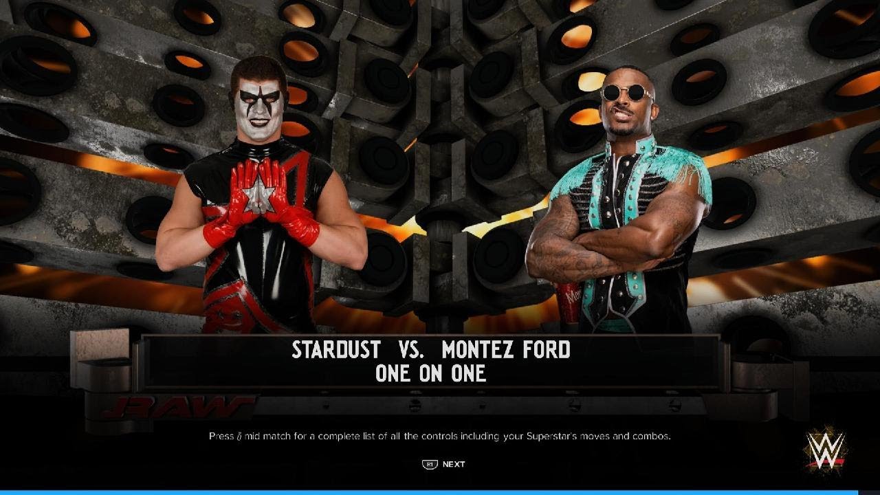 WWE 2K24 Stardust vs Montez Ford - YouTube