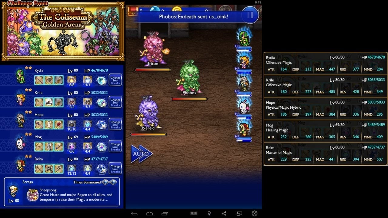 Final Fantasy Record Keeper - Arena Imp Trio - YouTube