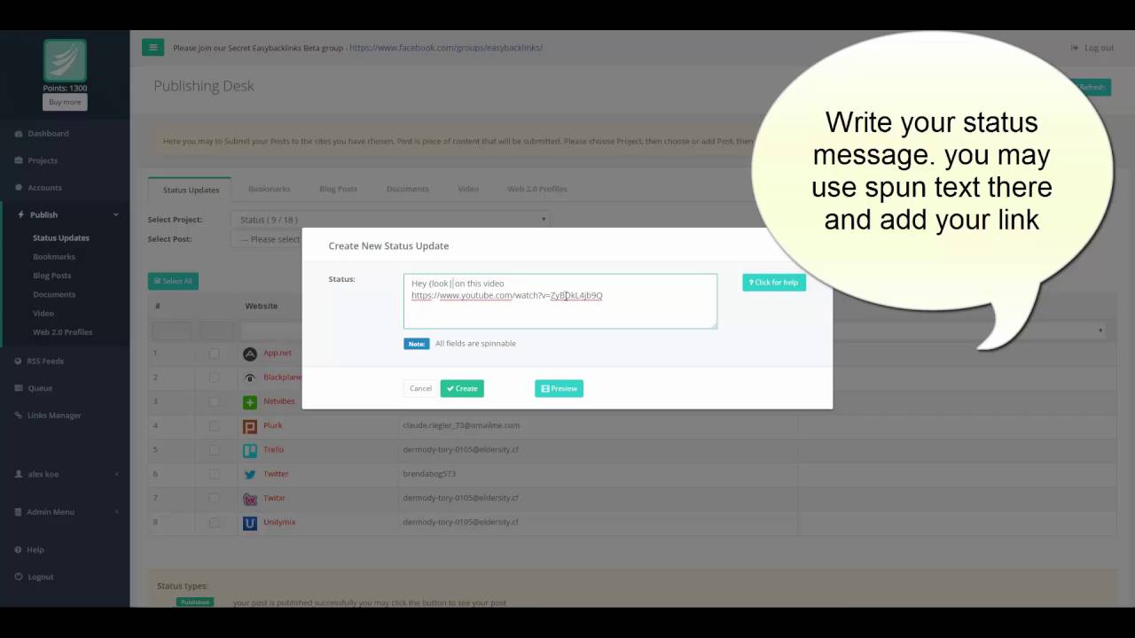 5. How to Publish status updates - YouTube
