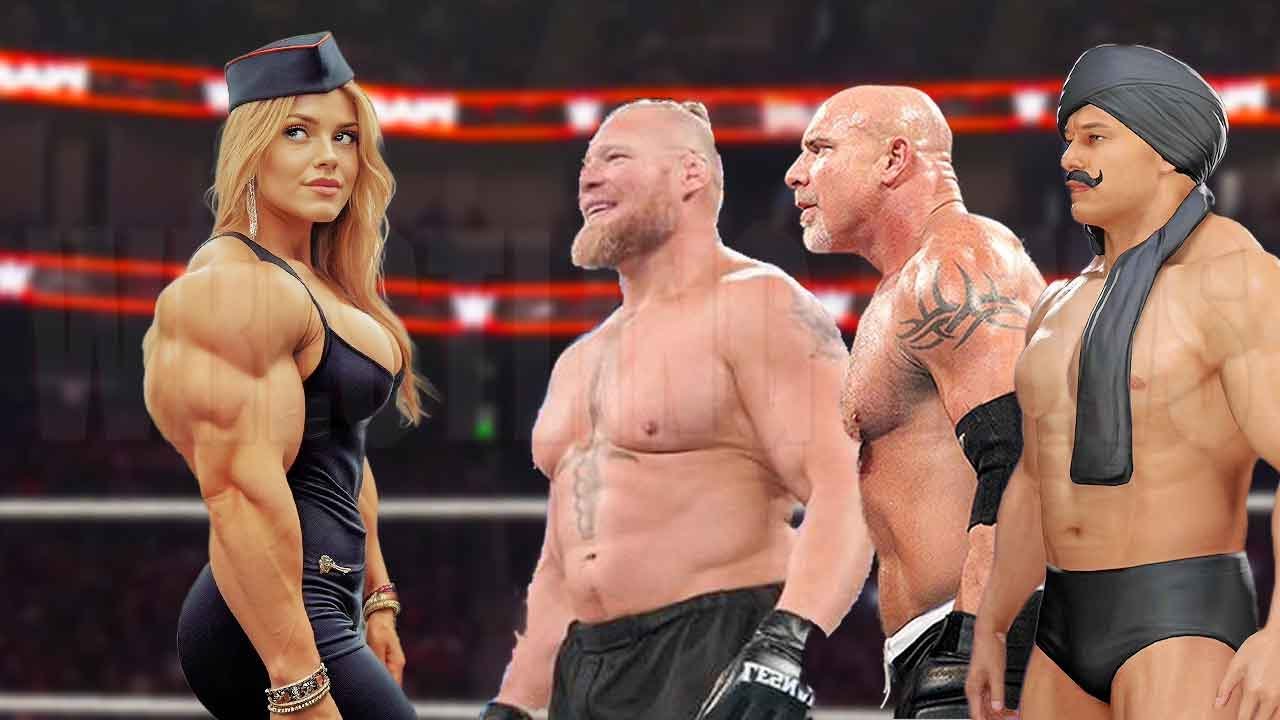 Destroyer Lady vs Dara Singh Brock Lesnar Goldberg Match - YouTube