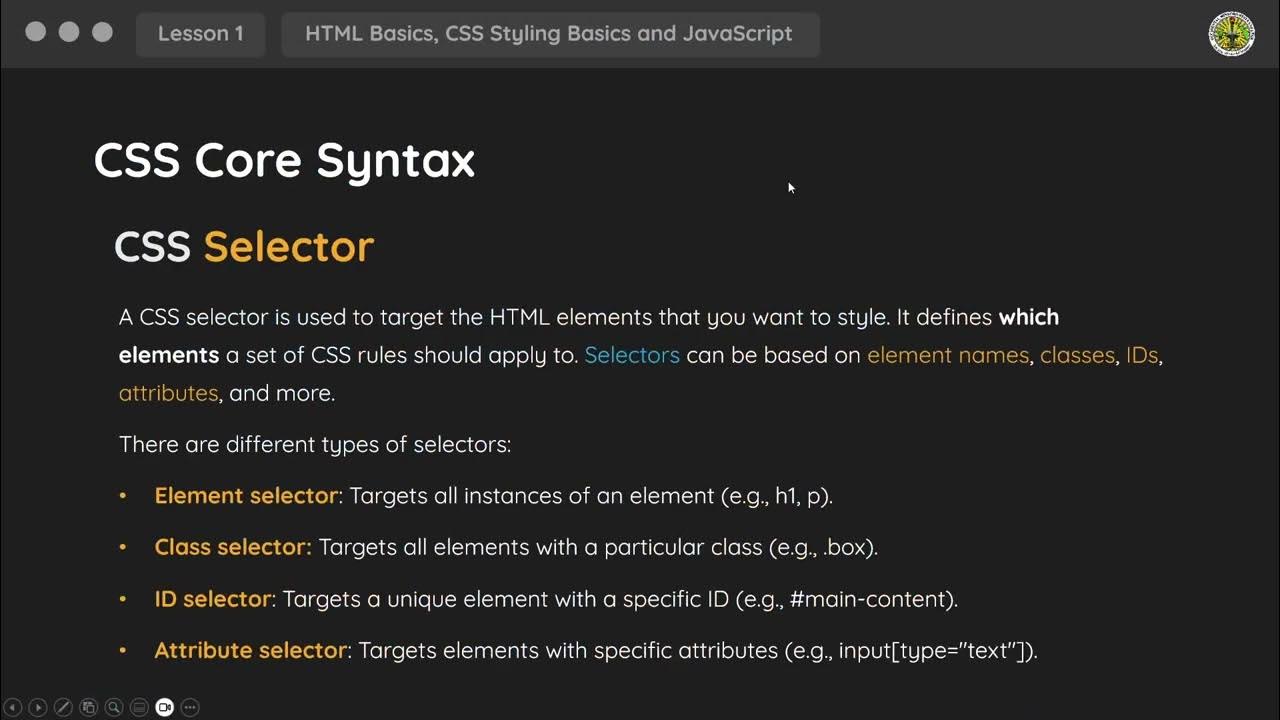 Intro to CSS (Basic Selector Usage) - YouTube