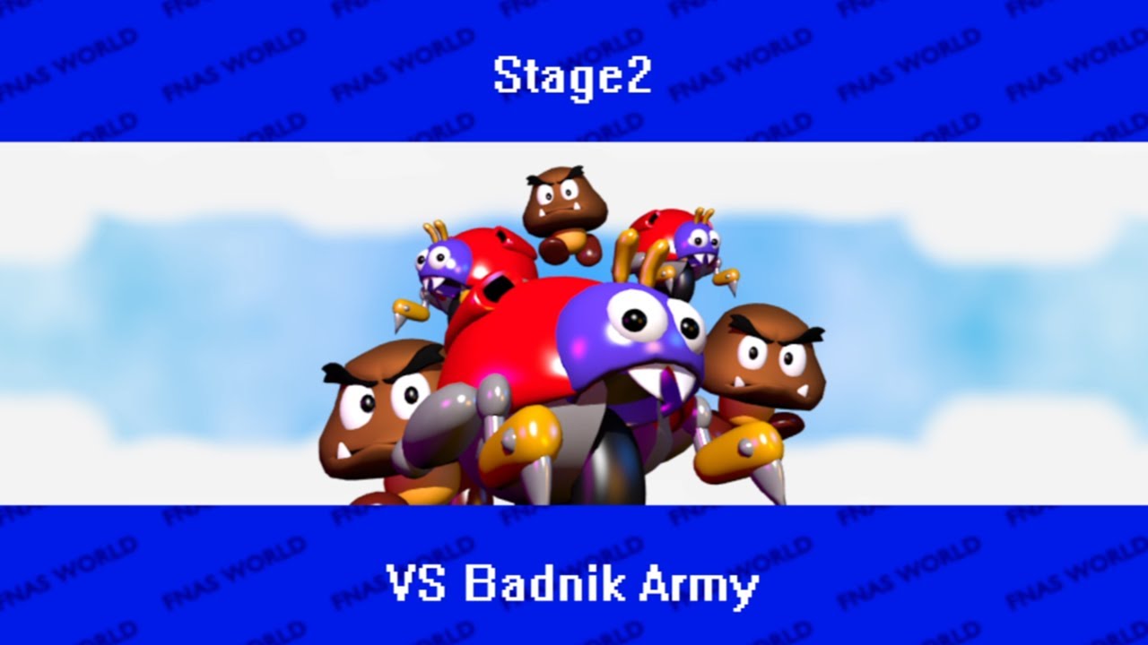 FNaS World 3D Reuploaded - Badnik Army (Adventure Mode) - YouTube