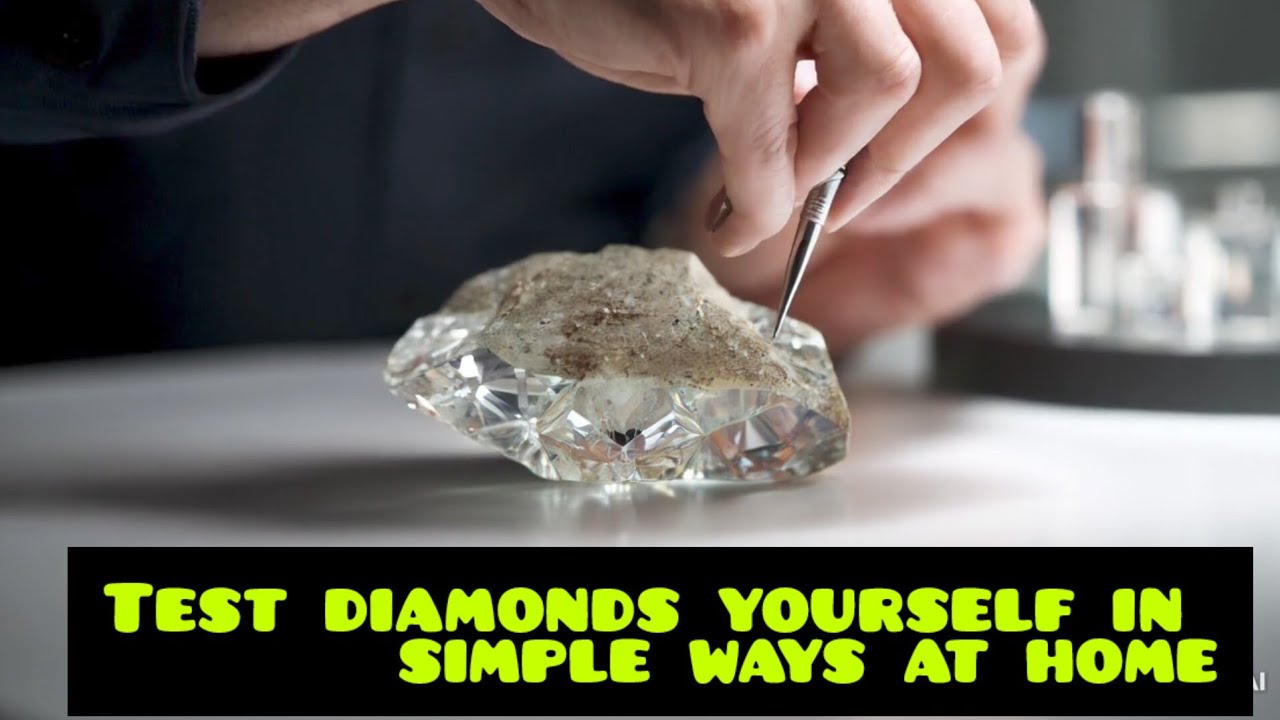 how to identify rough diamond at home 🏠 - YouTube