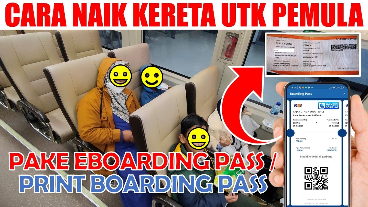 CARA NAIK KERETA API PERTAMA KALI BAGI PEMULA - YouTube