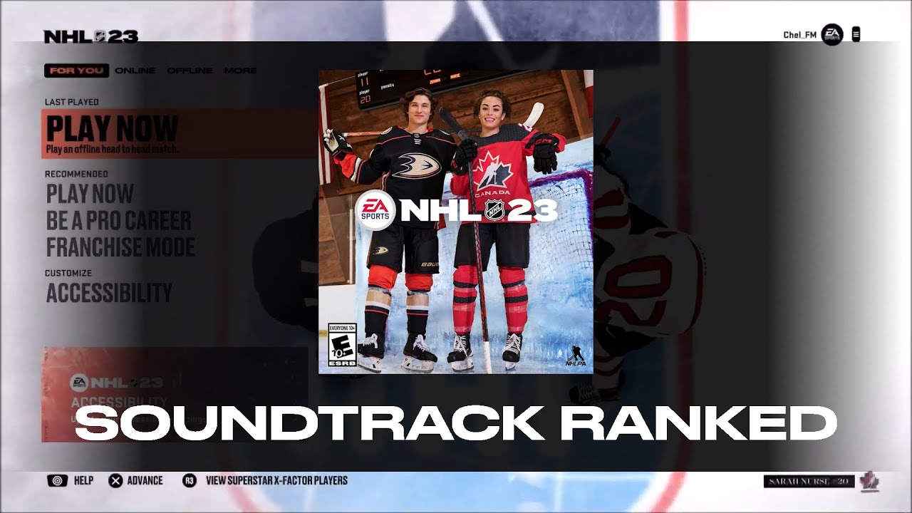 NHL 23 SOUNDTRACK RANKED - YouTube