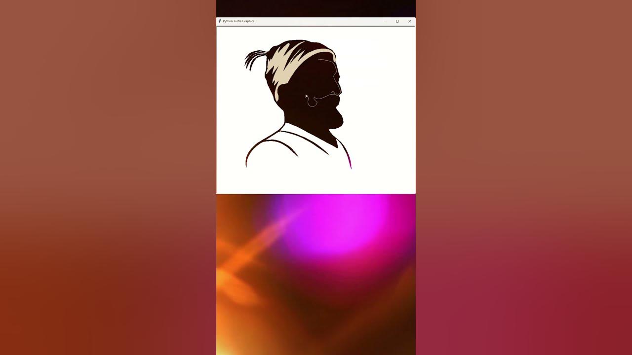 How to draw Chhatrapati Shivaji Maharaj Using Python Programming #shorts #ytshorts #viral - YouTube