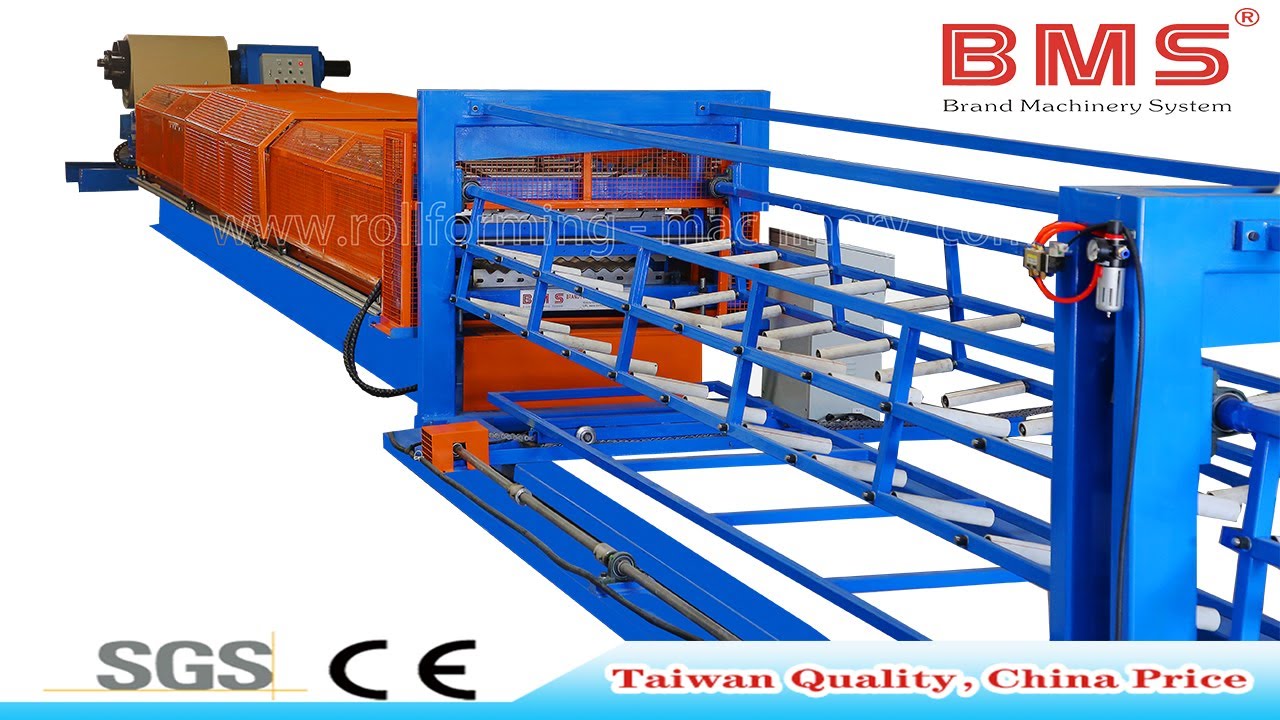AUTO Double Layer Panel Roll Forming Machine With AUTO Exit Rack System ...
