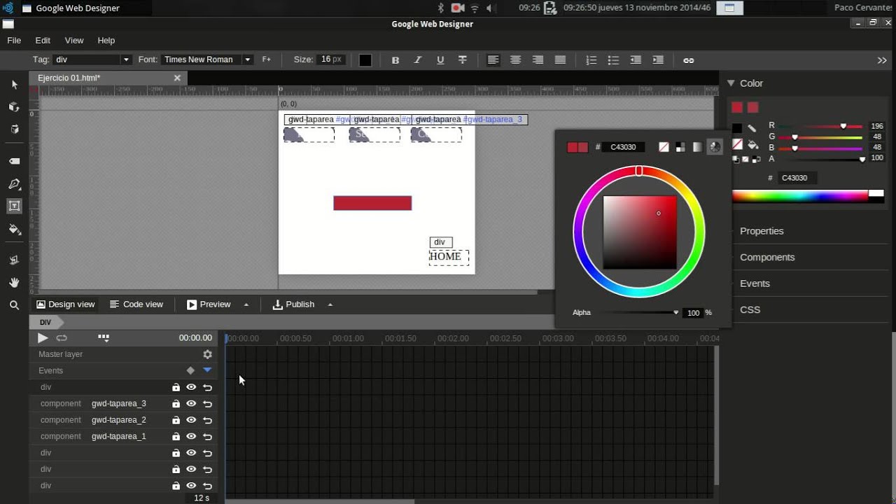 Tutorial de Interactividad y animación con Google Web Designer - YouTube