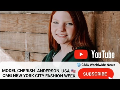 Model Cherish Anderson USA 🇺🇸 with CMG New York City Fashion Week ...