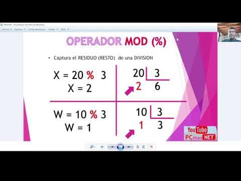 FlowGorithm # 07 - MOD (%) operador que captura el RESIDUO de una ...