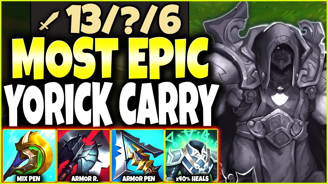 The MOST EPIC Yorick Comeback-Carry with our New Season 12 Build YET 🔥 ...