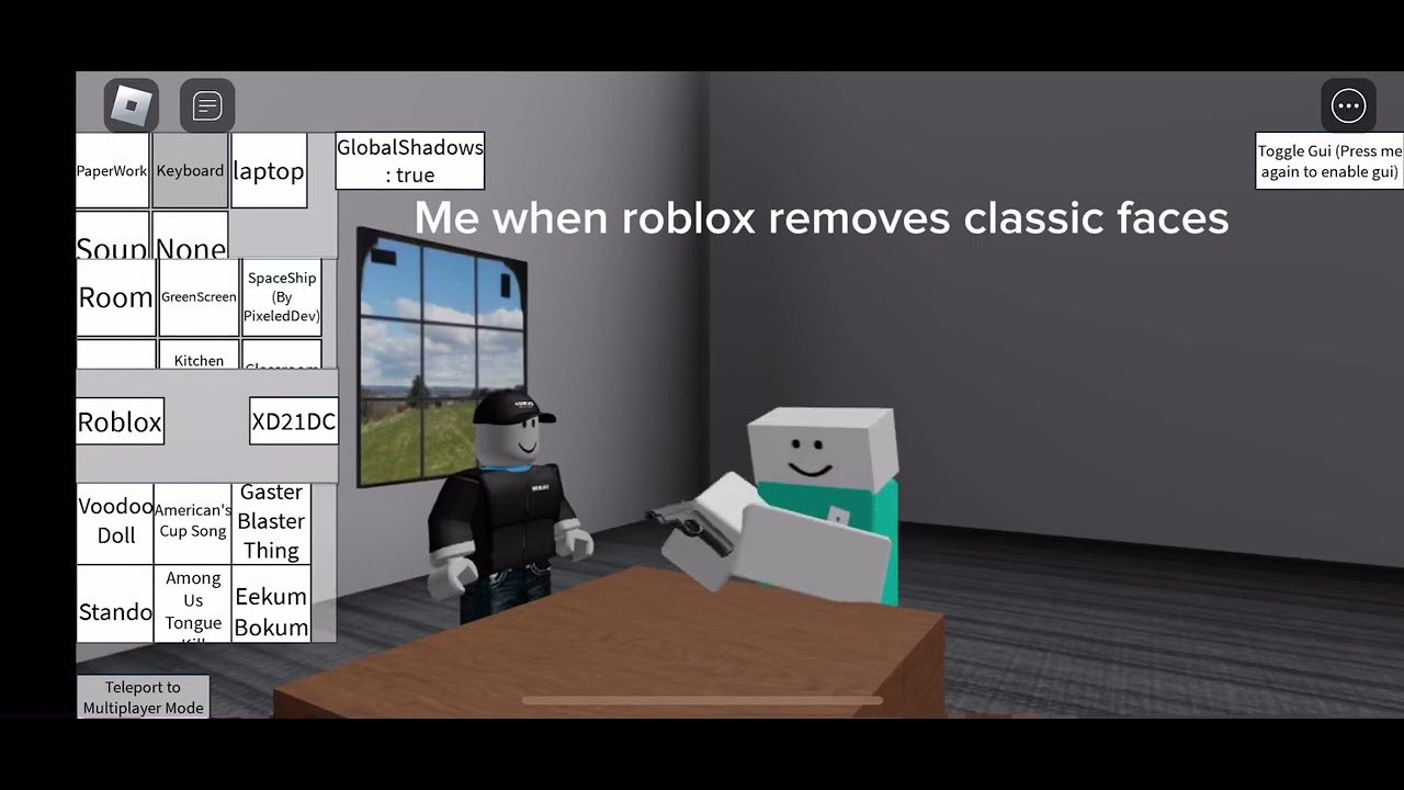 Me When Roblox Removes Classic Faces Youtube