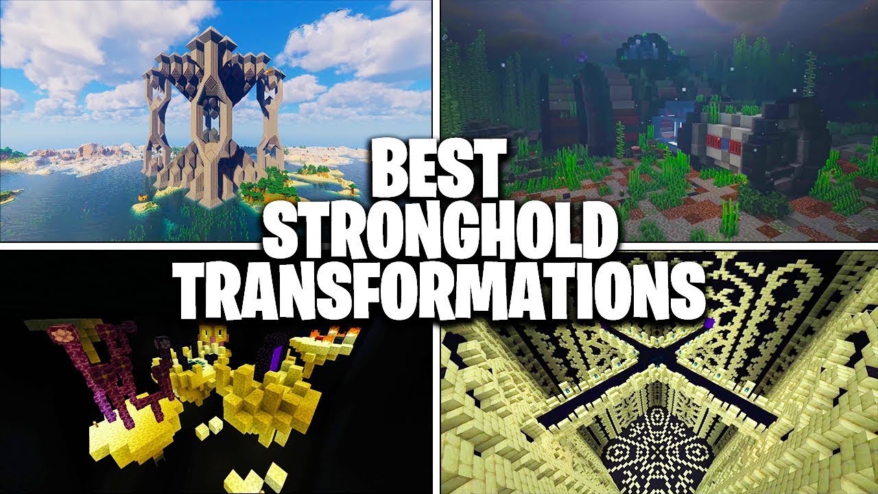 BEST Minecraft Stronghold Transformations of ALL Time - YouTube