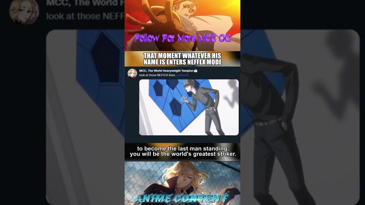 BLUE LOCK NEFFEX MODE #shorts #AMV #BlueLock #Anime #BlueLockEdit # ...