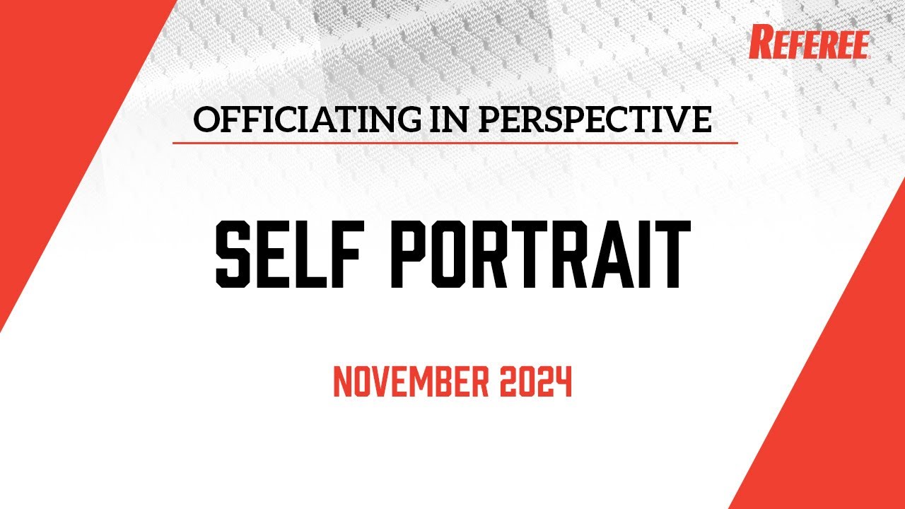 Self Portrait - Officiating In Perspective with Barry Mano - YouTube