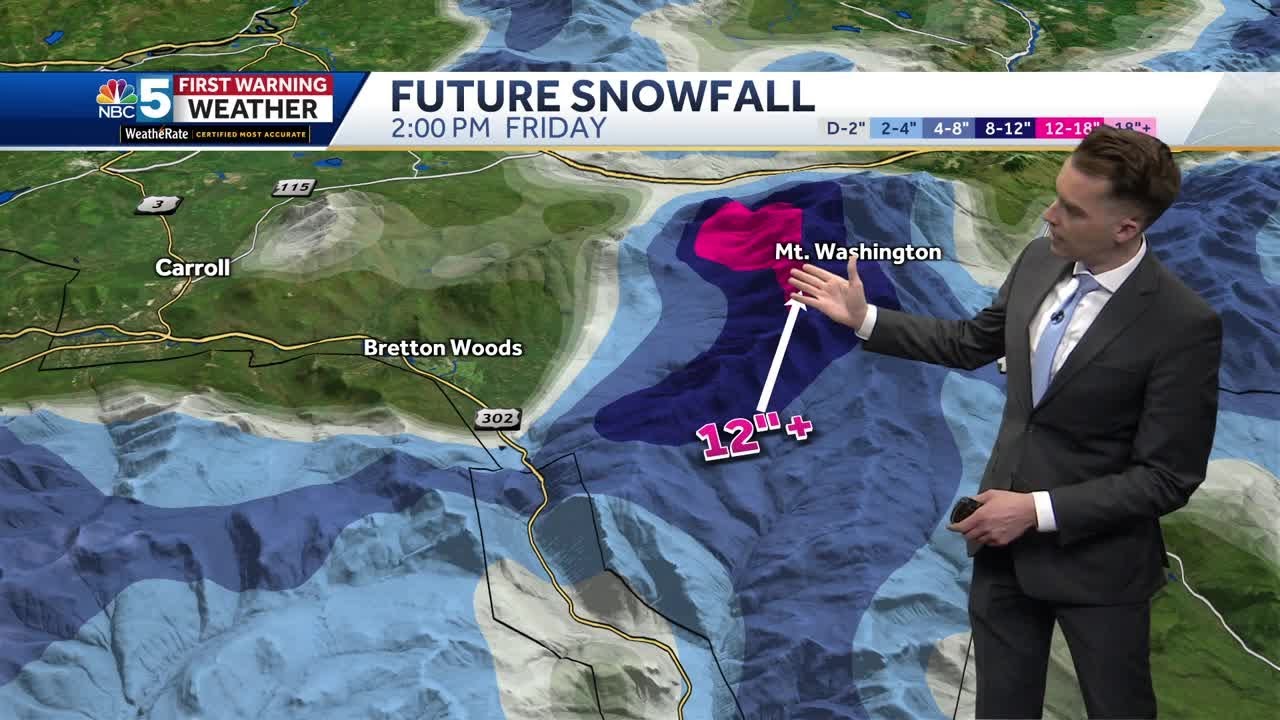 Rain picks up from nor'easter, summit snow (5-21-25) - YouTube