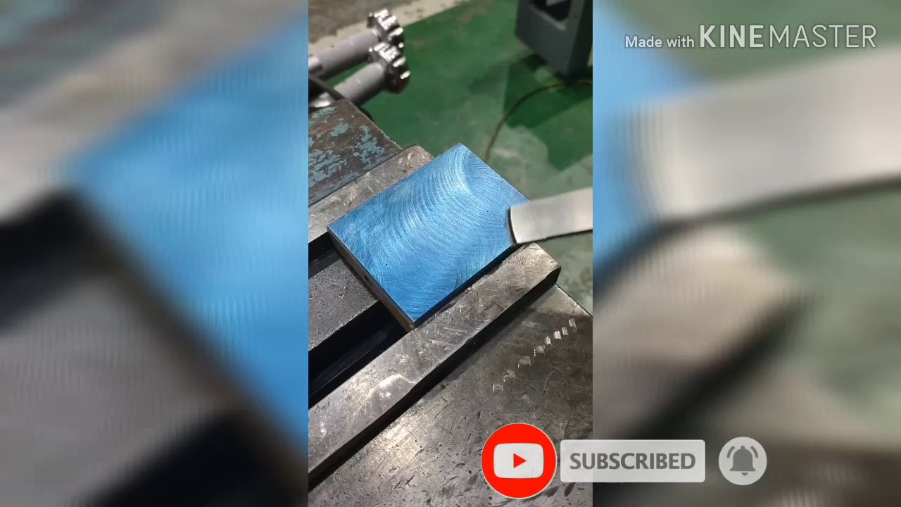 small cutting using hand cutter in metal scraping - YouTube