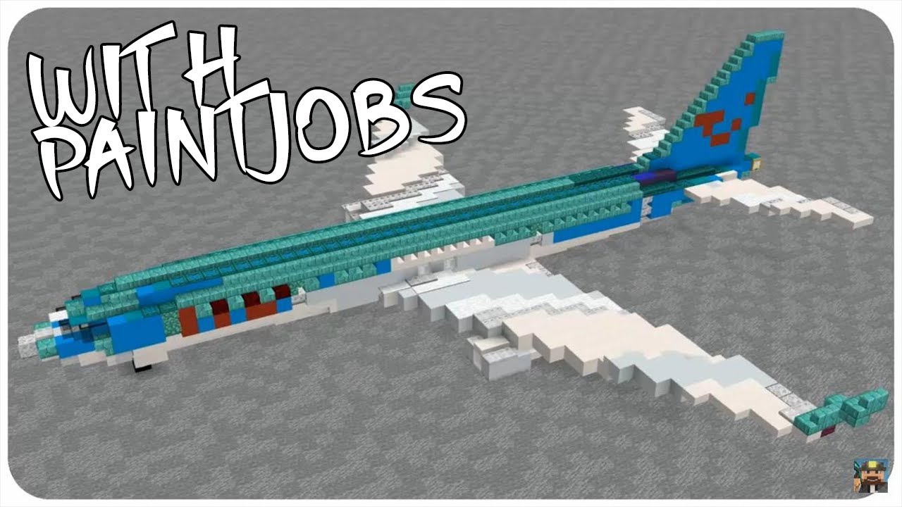 Minecraft: How to Build a Boeing 767 in Minecraft (+5 Paintjobs ...