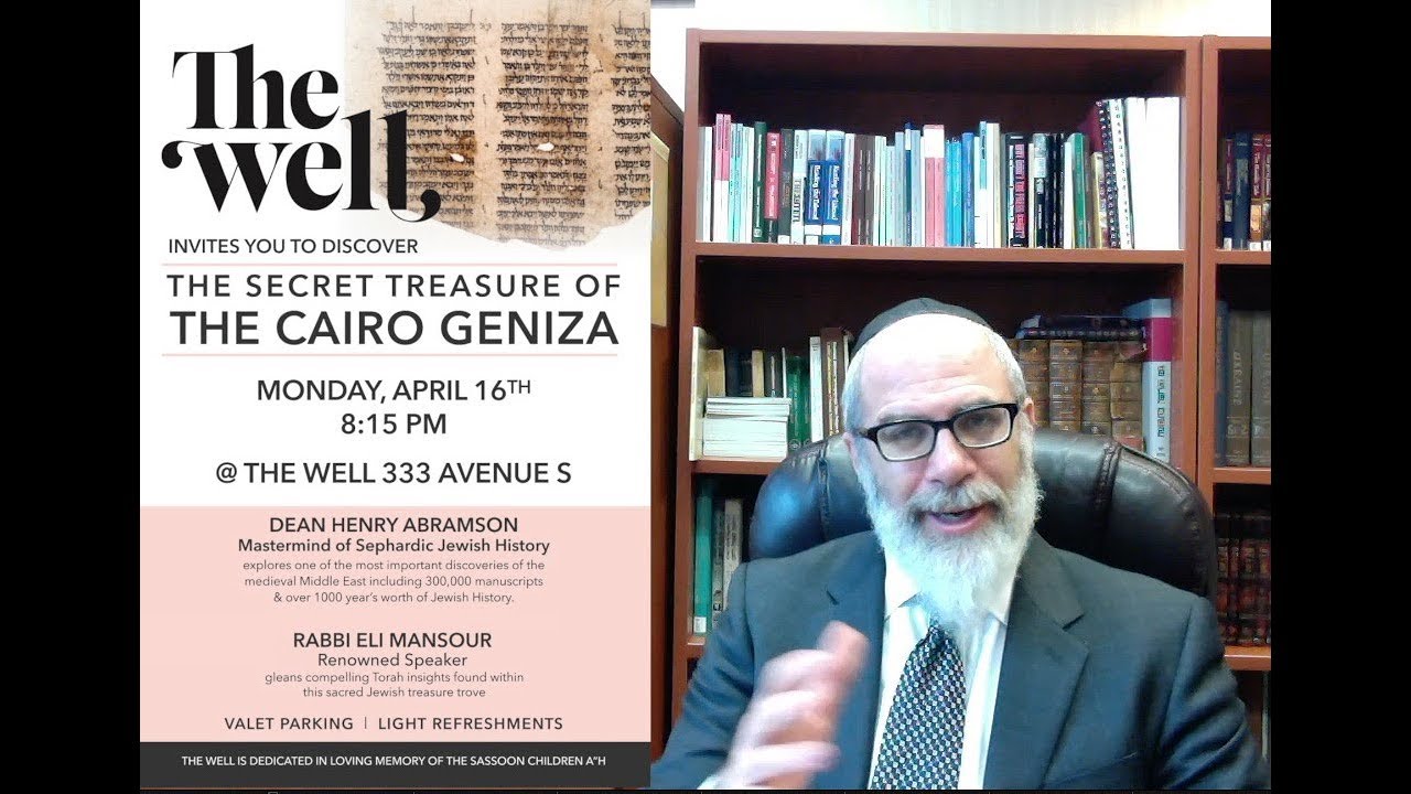 Monday Night: The Secret Treasure of the Cairo Geniza! - YouTube