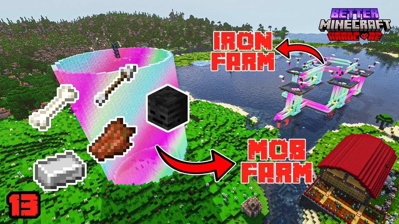 I Built AFK Universal MOB Farm In Better Minecraft | Timelapse Ep 13 ...