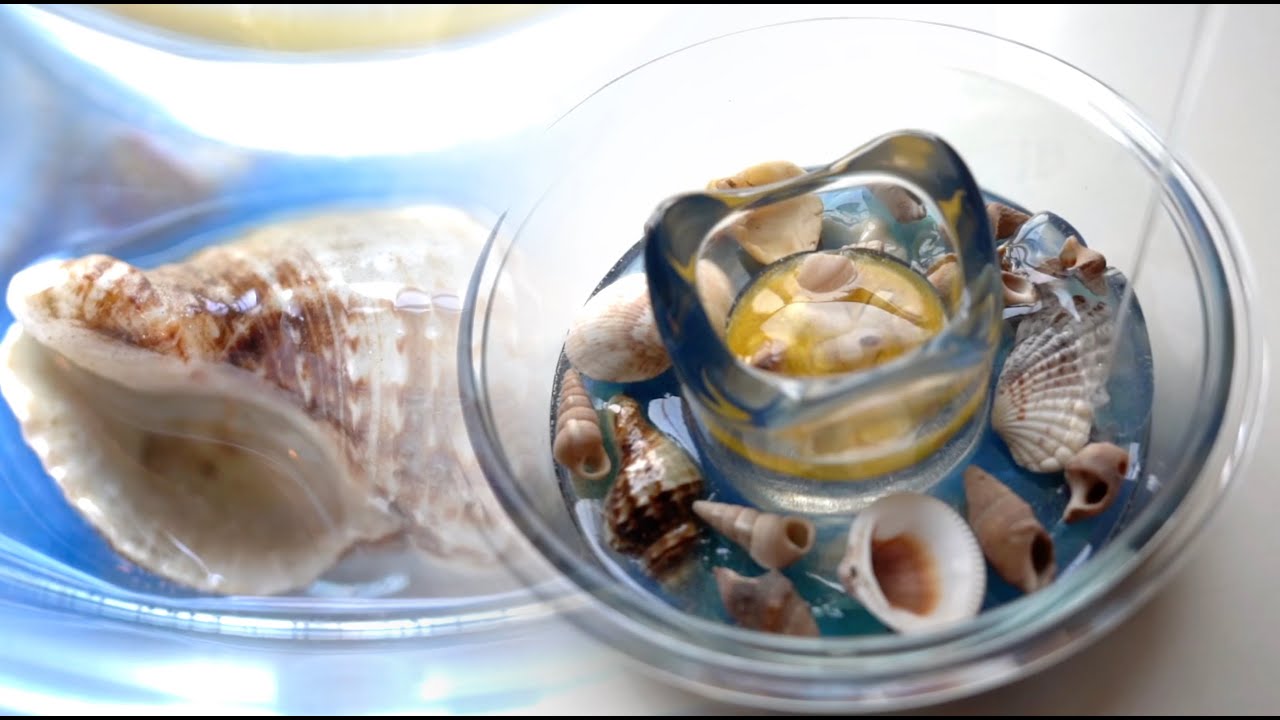 Making an Epoxy Resin Ashtray with Seashells - YouTube