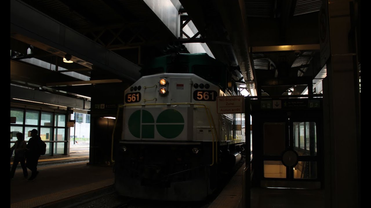 Go Train ride Toronto Union Station - Kitchener Go Station on Go 3829 ...