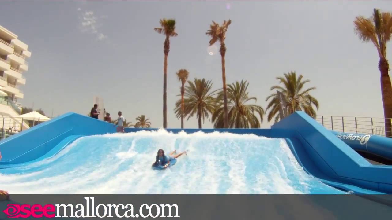 Mallorca Sol Wave House Surf Machine, Magaluf - YouTube