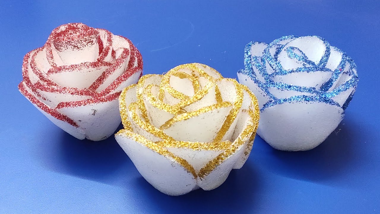 ||Amazing Sponge Flower Easy IDEA || How to make sponge flower || - YouTube