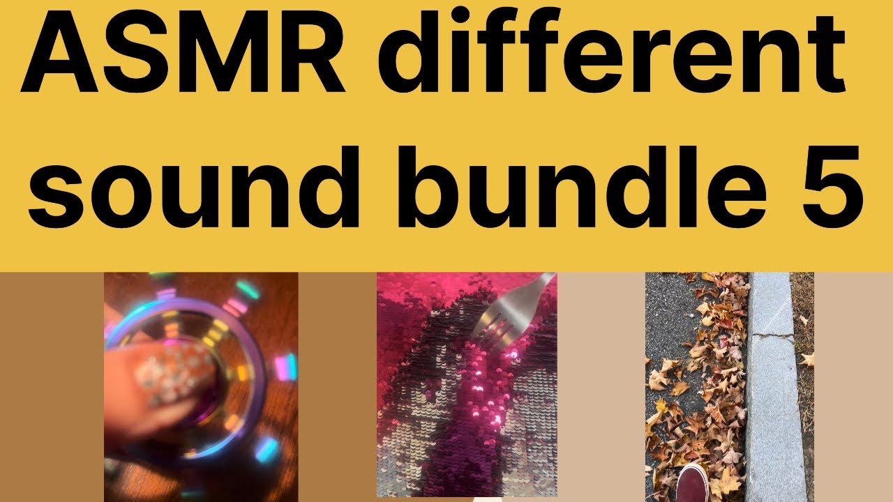 ASMR sound bundle 5! #asmr #relaxing #relaxungsounds #asmrsounds # ...
