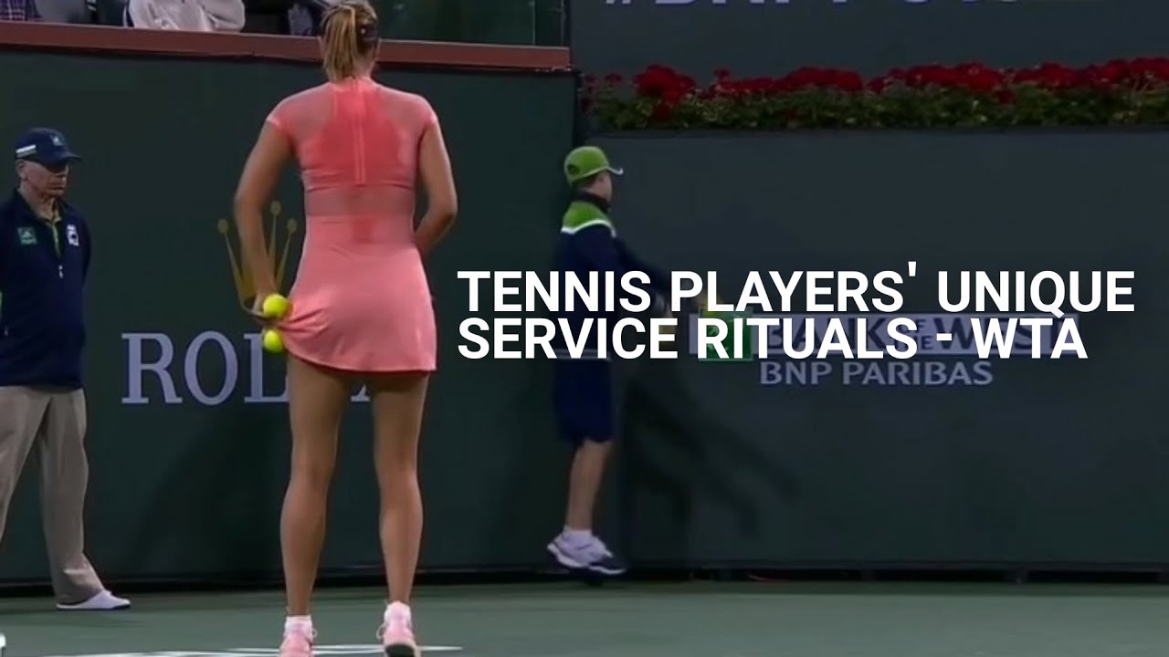 Service Rituals of Tennis Players (WTA version) featuring Maria ...