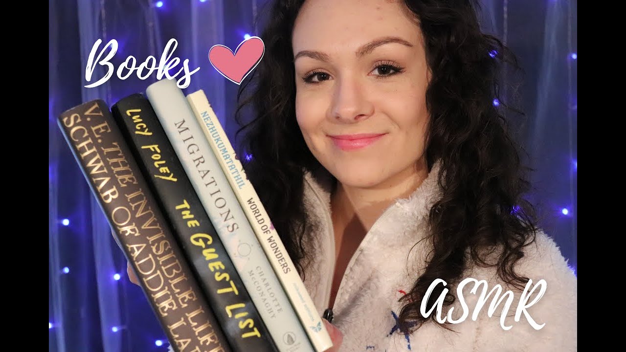 ASMR | Favorite Books This Year (So Far) | (Tapping, Tracing, Page ...