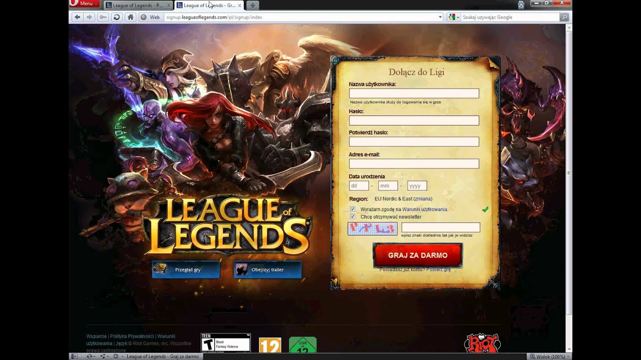 Z kąd pobrać League of Legends i jak się zalogować - YouTube