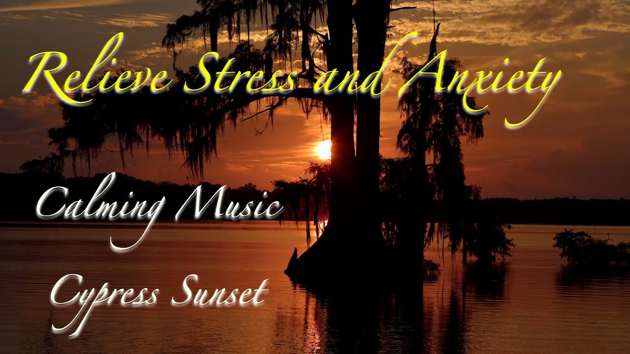 Stress & Anxiety Relief - Cypress Sunset - YouTube