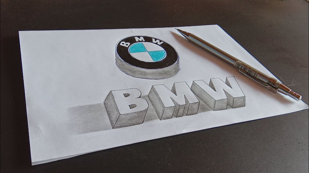 Bmw Logo Pencil Drawing