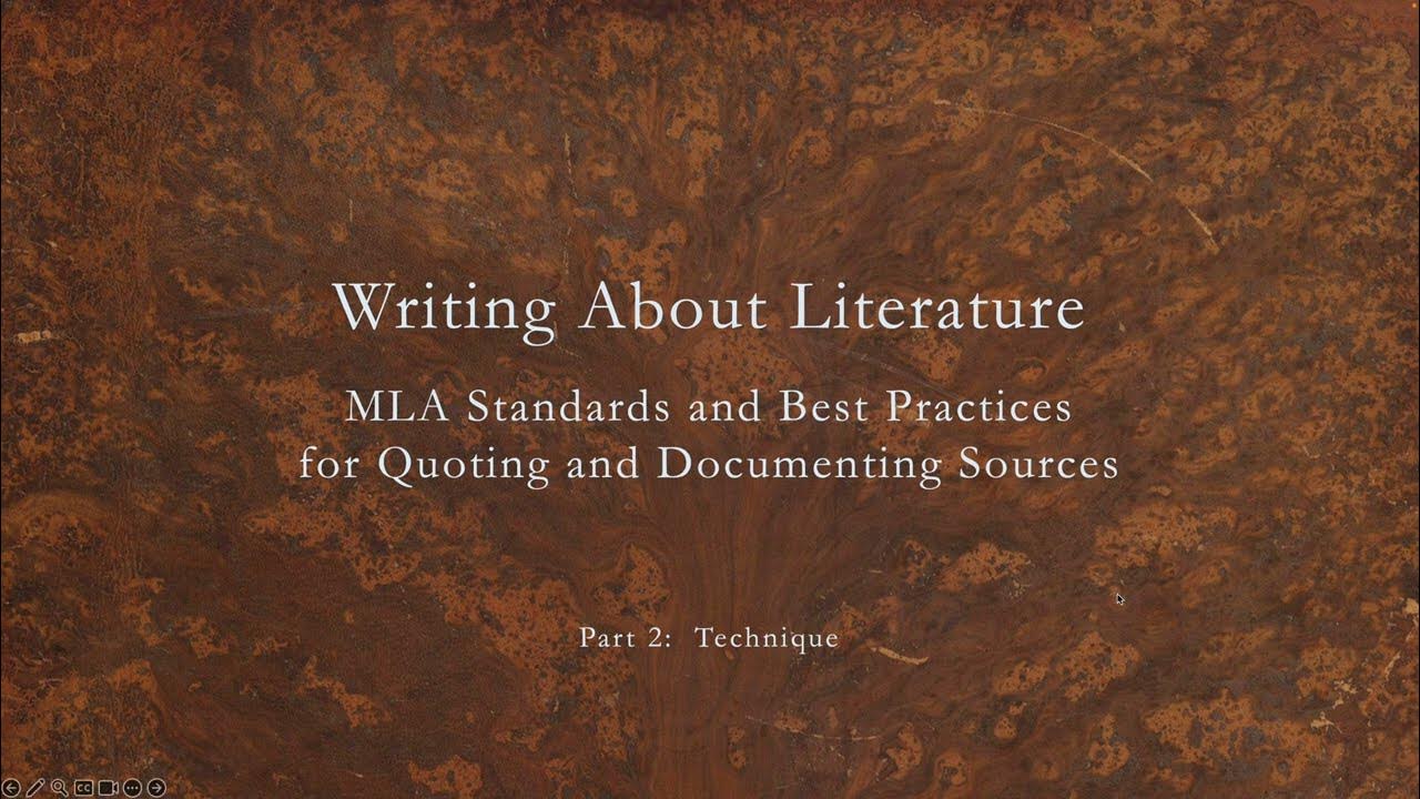 Writing About Literature (Part 2 of 3) - YouTube