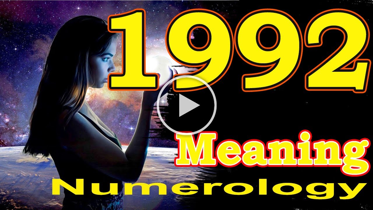 🔴 Angel Number Meanings 1992 Seeing 1992 Numerology Box - YouTube